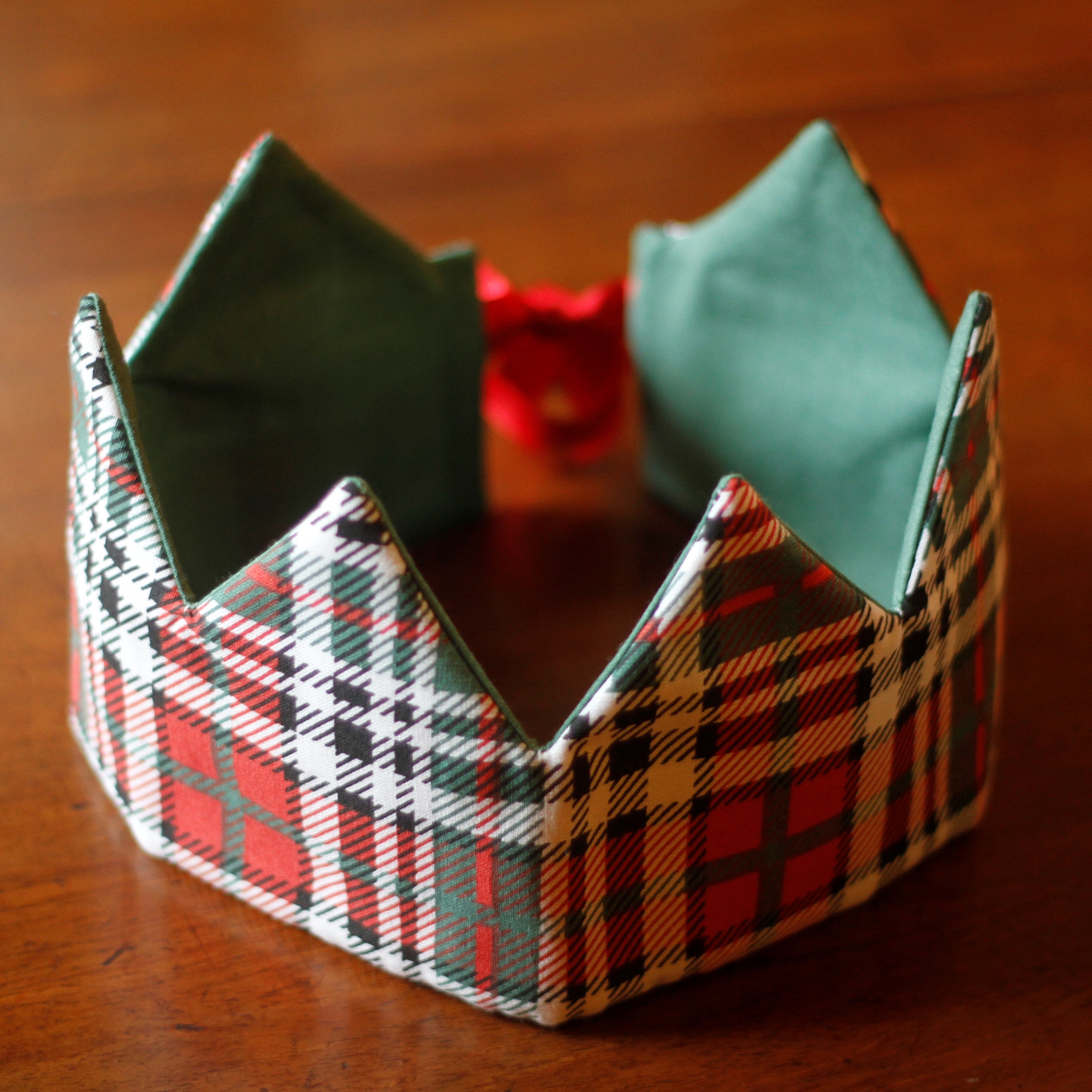 Fabric Christmas Crown | Celebrate Christmas with Seaside Squirrel