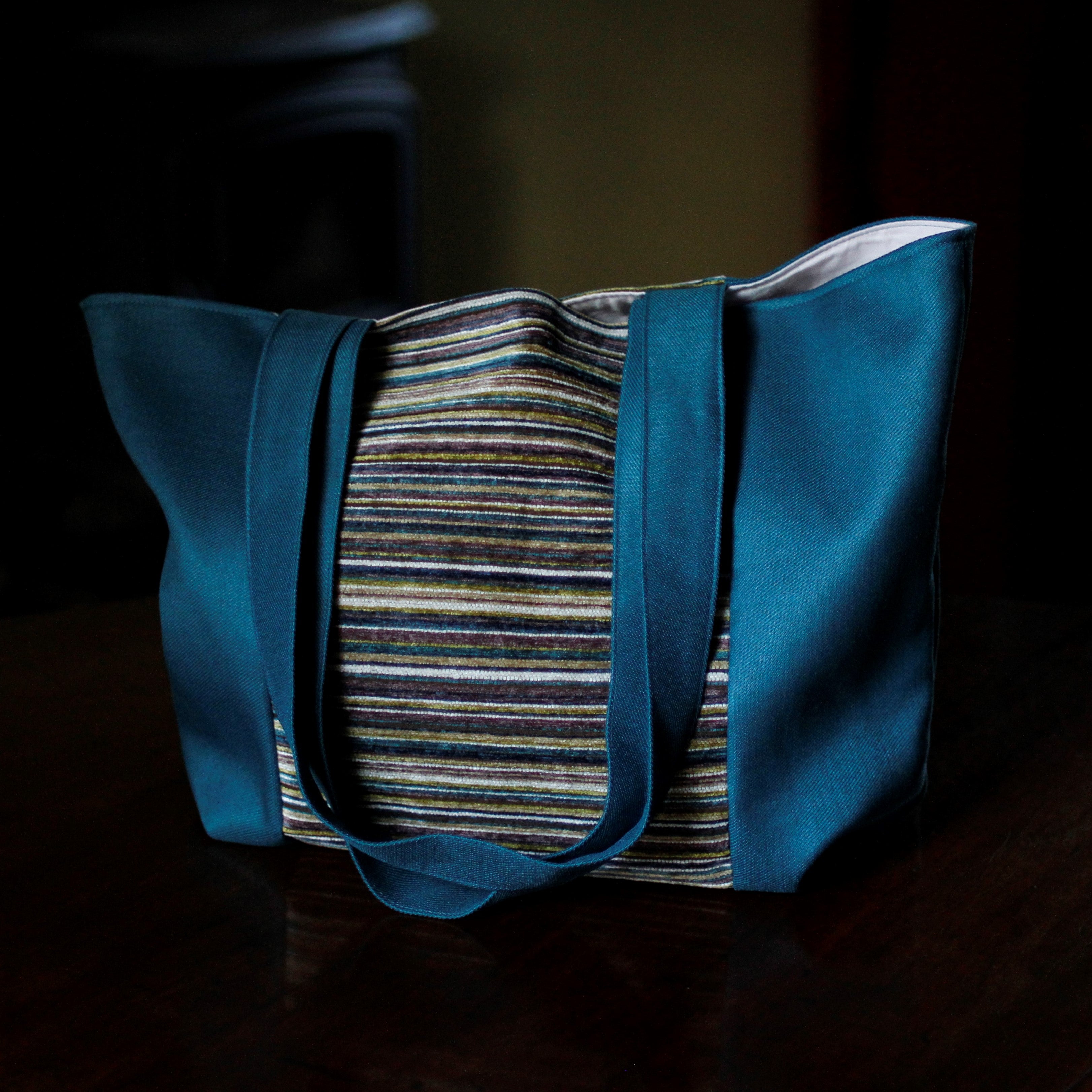 Teal Tote Bag | Bella Collection | Handmade by Seaside Squirrel